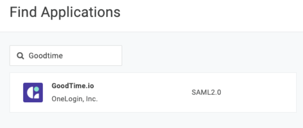 OneLogin + GoodTime Integration Guide – GoodTime Support
