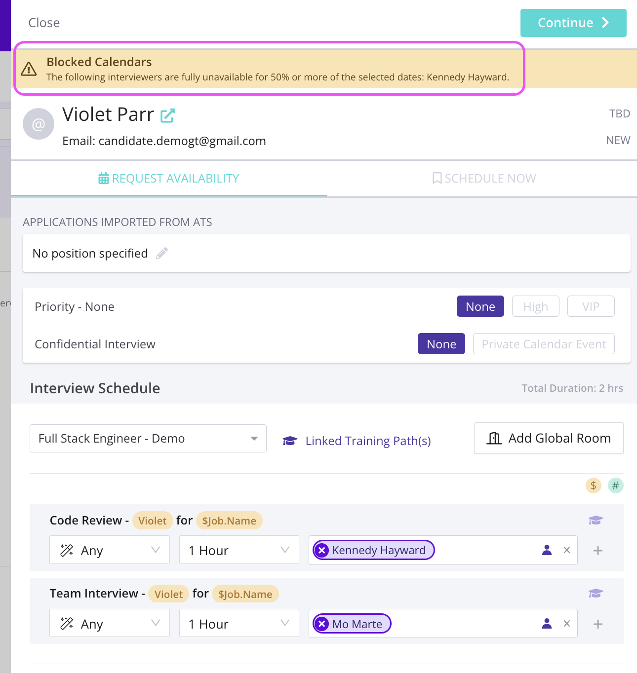 Scheduling Basics - Interviewer Setting Guidance – GoodTime Support