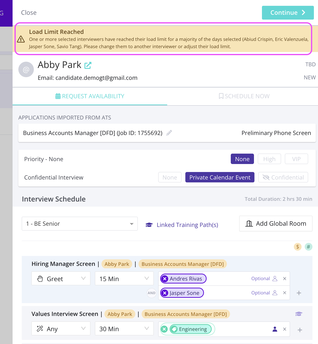 Scheduling Basics - Interviewer Setting Guidance – GoodTime Support